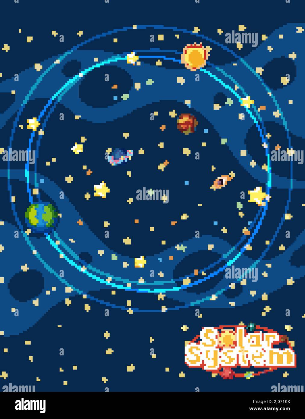 Space element in space background illustration Stock Vector Image & Art ...