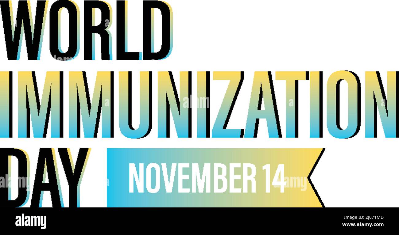 Banner world immunization day Stock Vector Images - Alamy