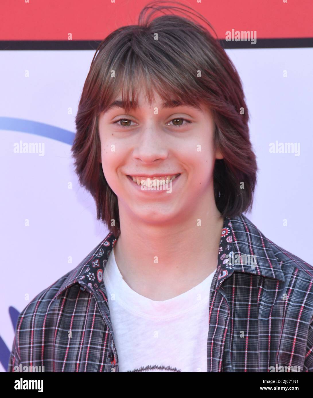 Los Angeles, USA. 16th Mar, 2022. Jake Getman arrives at Disney's CHEAPER BY THE DOZEN World ...