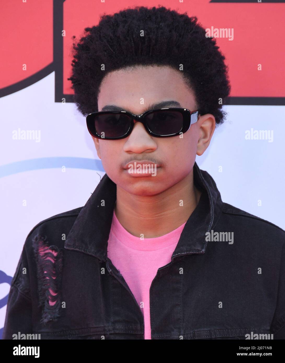 Los Angeles, USA. 16th Mar, 2022. Andre Robinson arrives at Disney's ...