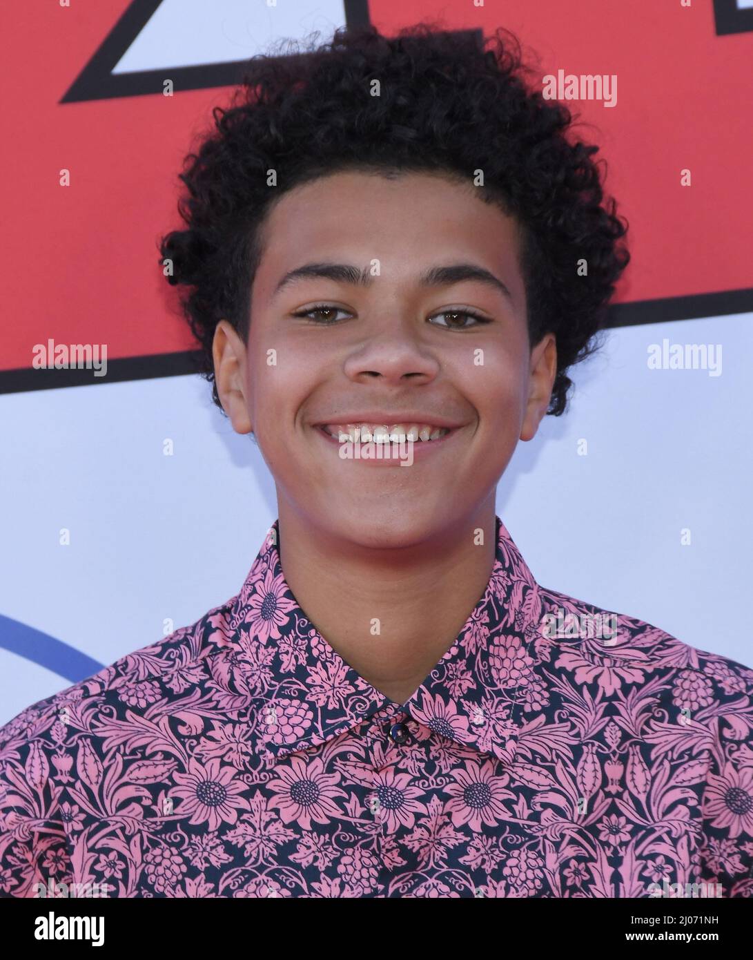 Los Angeles, USA. 16th Mar, 2022. Jalon Christian arrives at Disney's ...