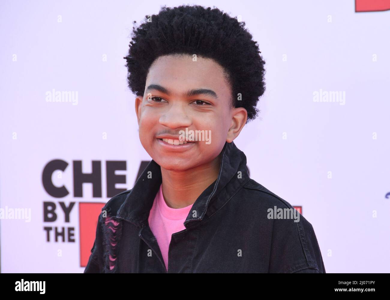 Los Angeles, USA. 16th Mar, 2022. Andre Robinson arrives at Disney's ...