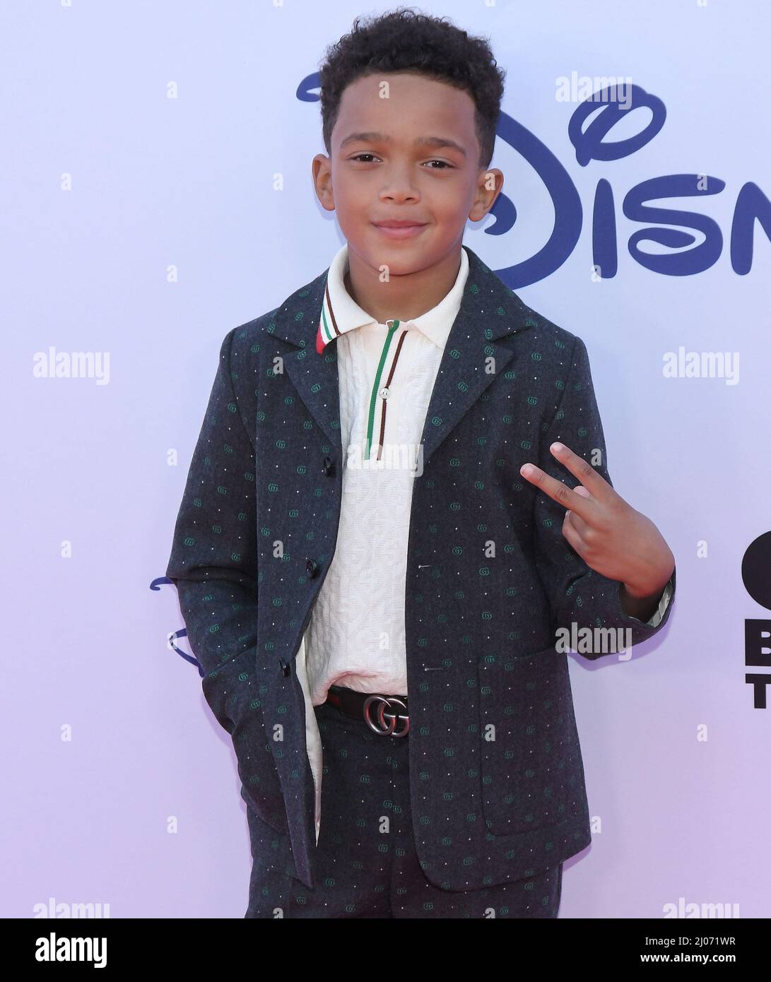 Los Angeles, USA. 16th Mar, 2022. Leo Abelo Perry arrives at Disney's ...