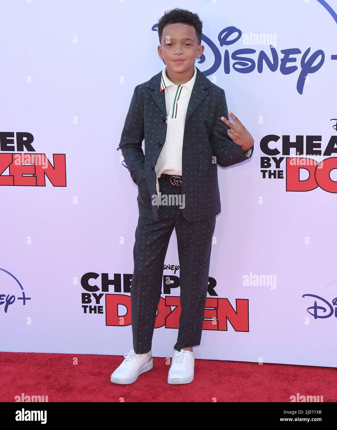 Los Angeles, USA. 16th Mar, 2022. Leo Abelo Perry arrives at Disney's ...