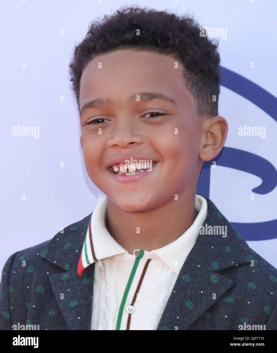 Los Angeles, USA. 16th Mar, 2022. Leo Abelo Perry arrives at Disney's ...