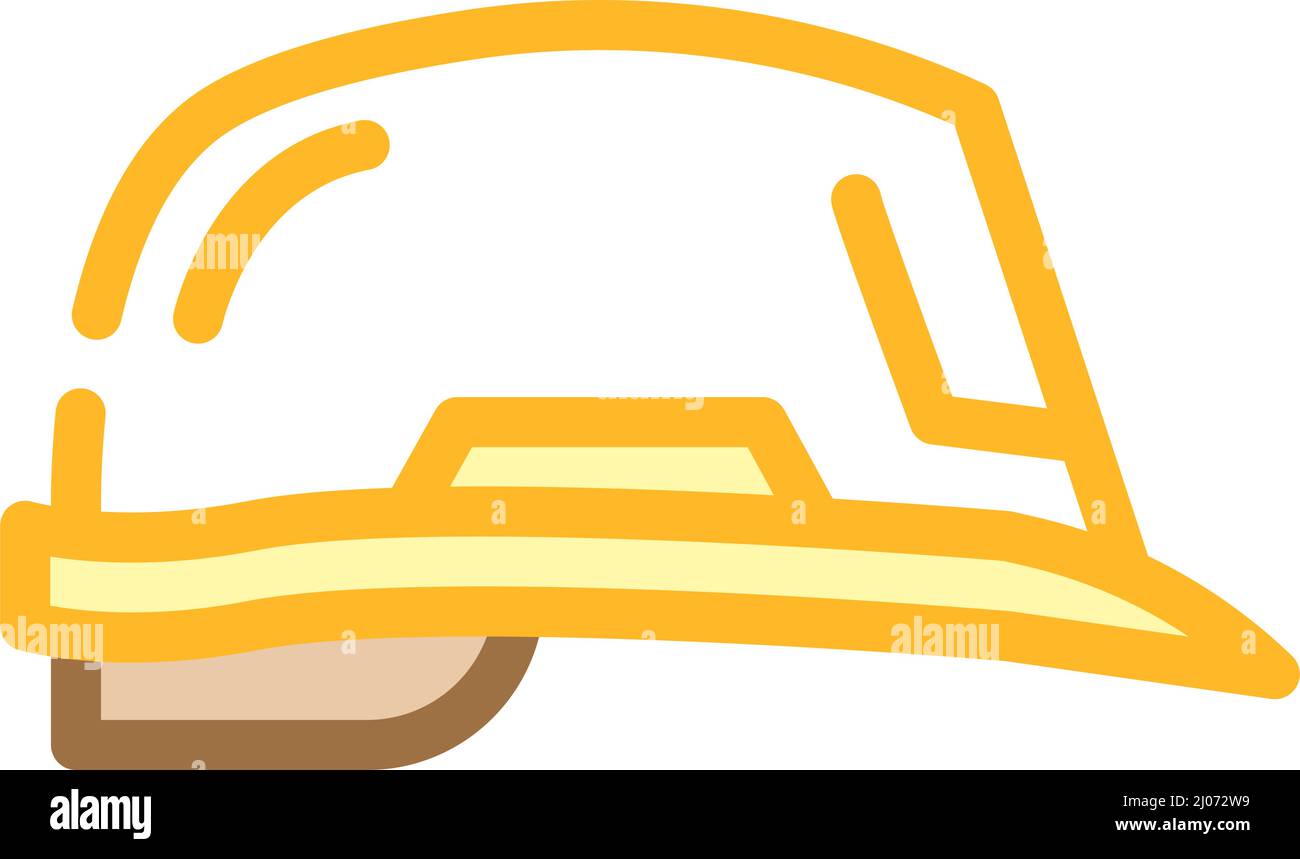 helmet builder hat accessory color icon vector illustration Stock ...
