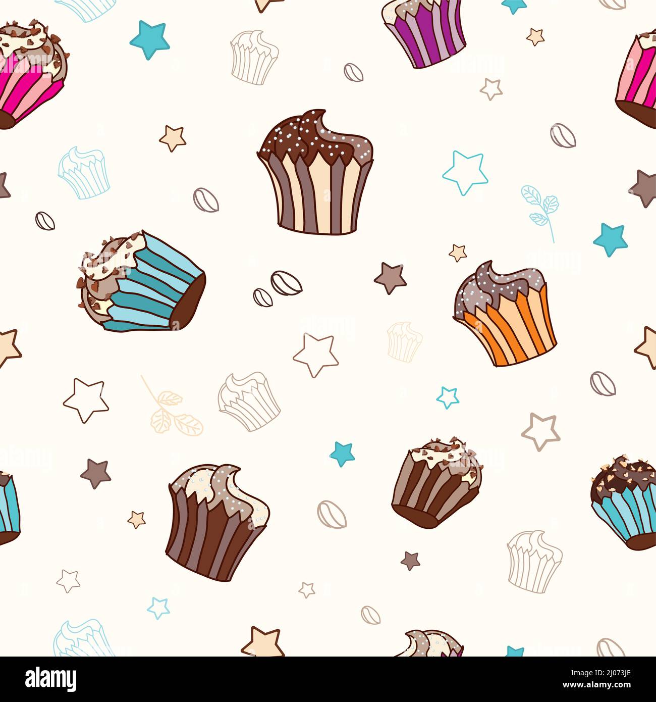 Cute seamless background for party and celebration designs Stock Vector ...