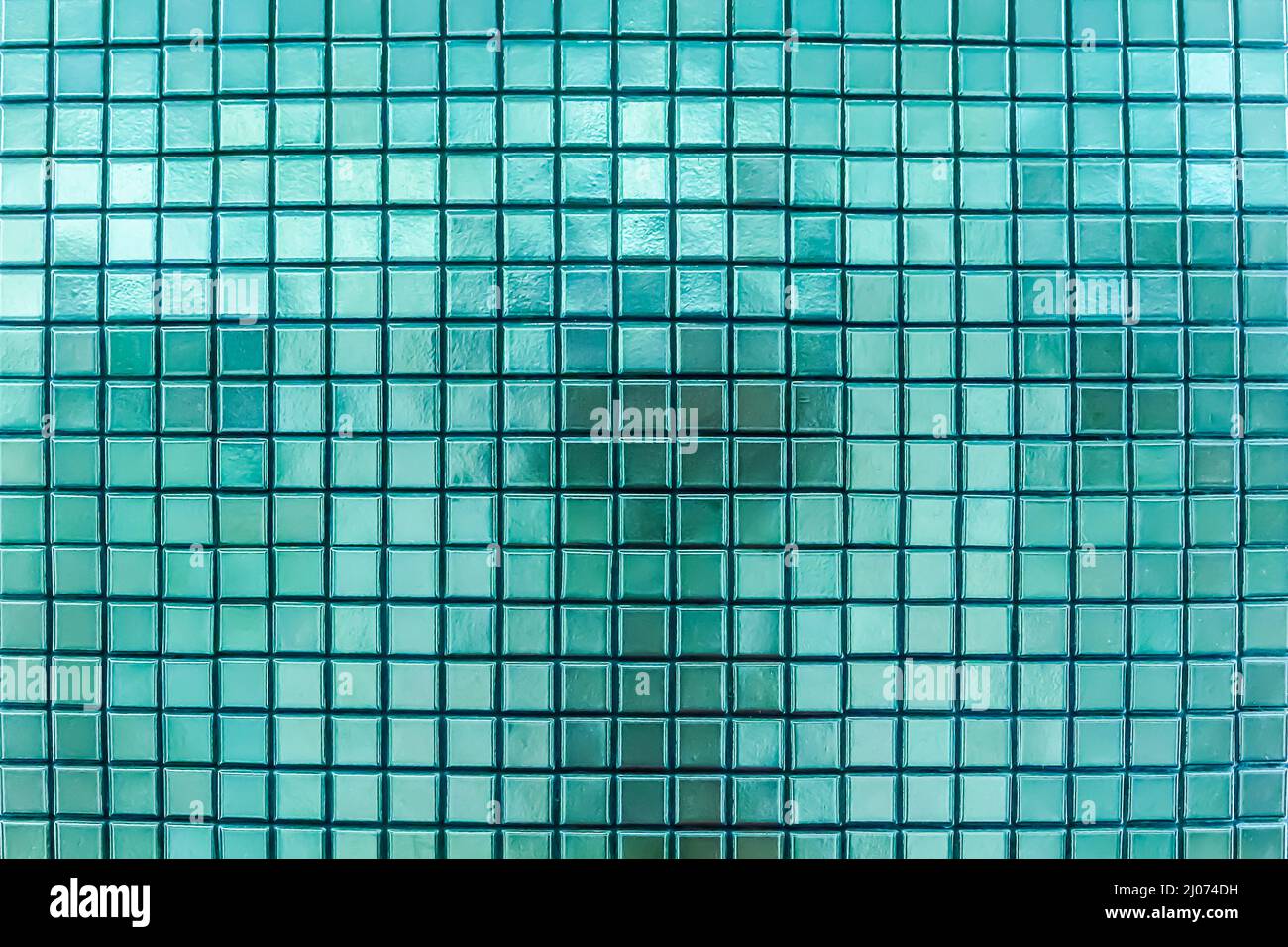 Green mosaic tiles background in natural light Stock Photo - Alamy