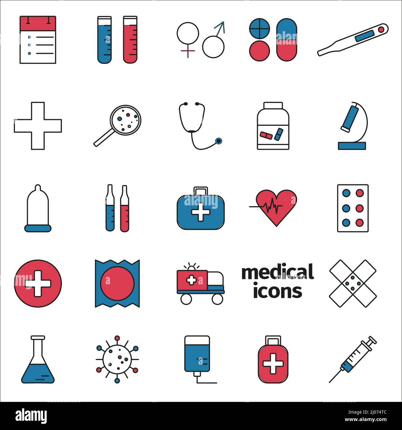 Ambulance icon set hi-res stock photography and images - Alamy