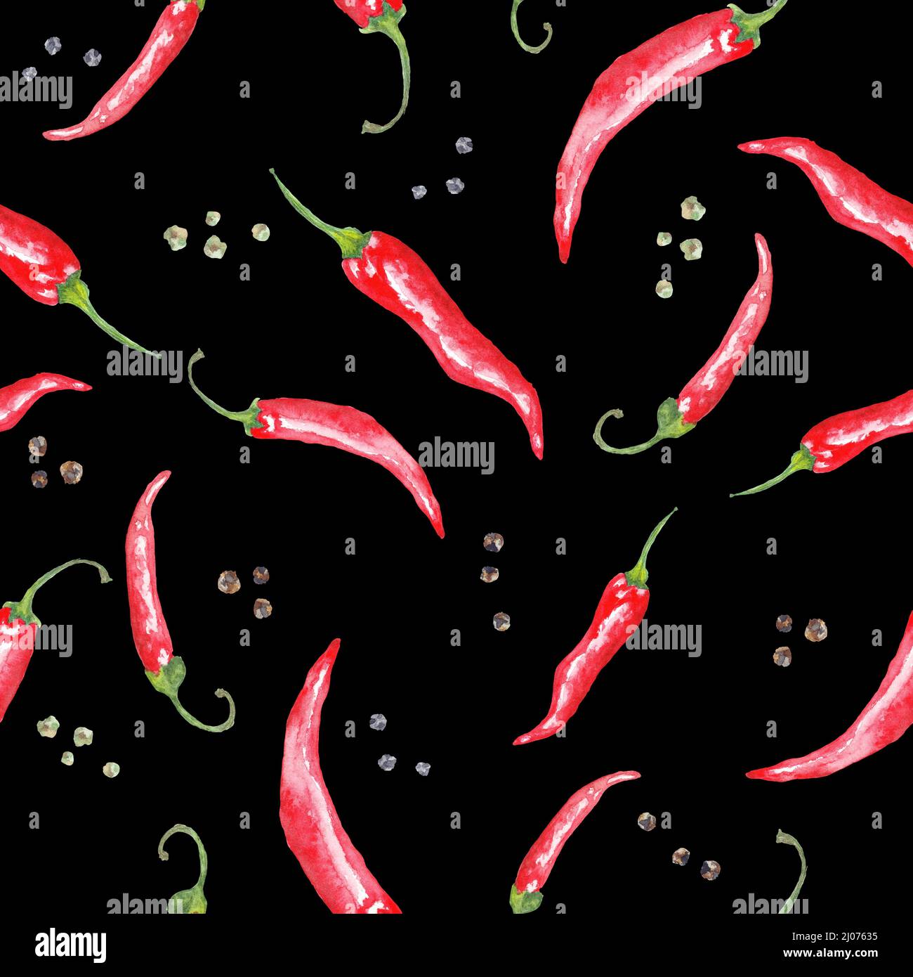 Jalapeno peppers watercolor hi-res stock photography and images - Alamy