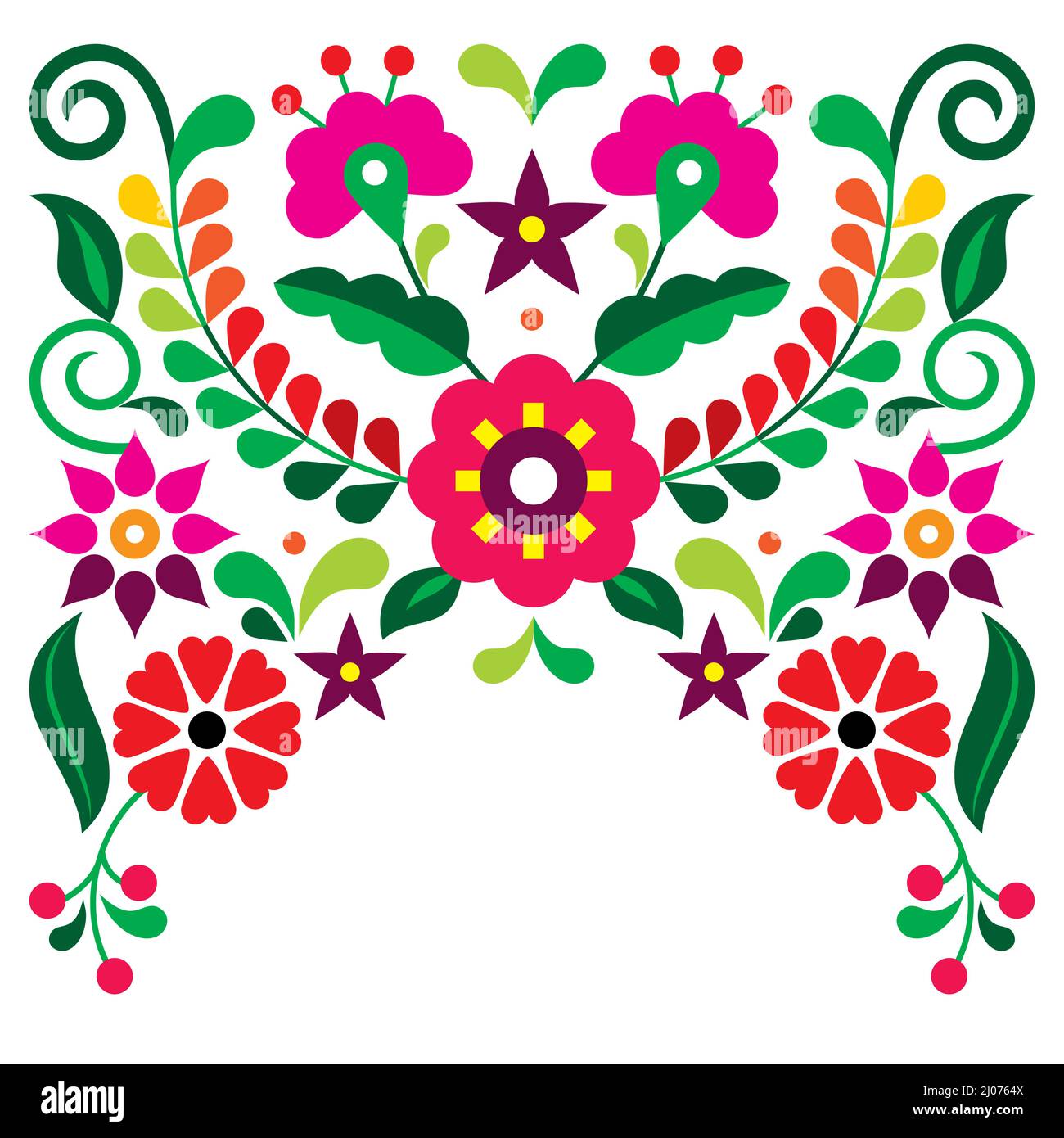 Mexican Flower Designs Art