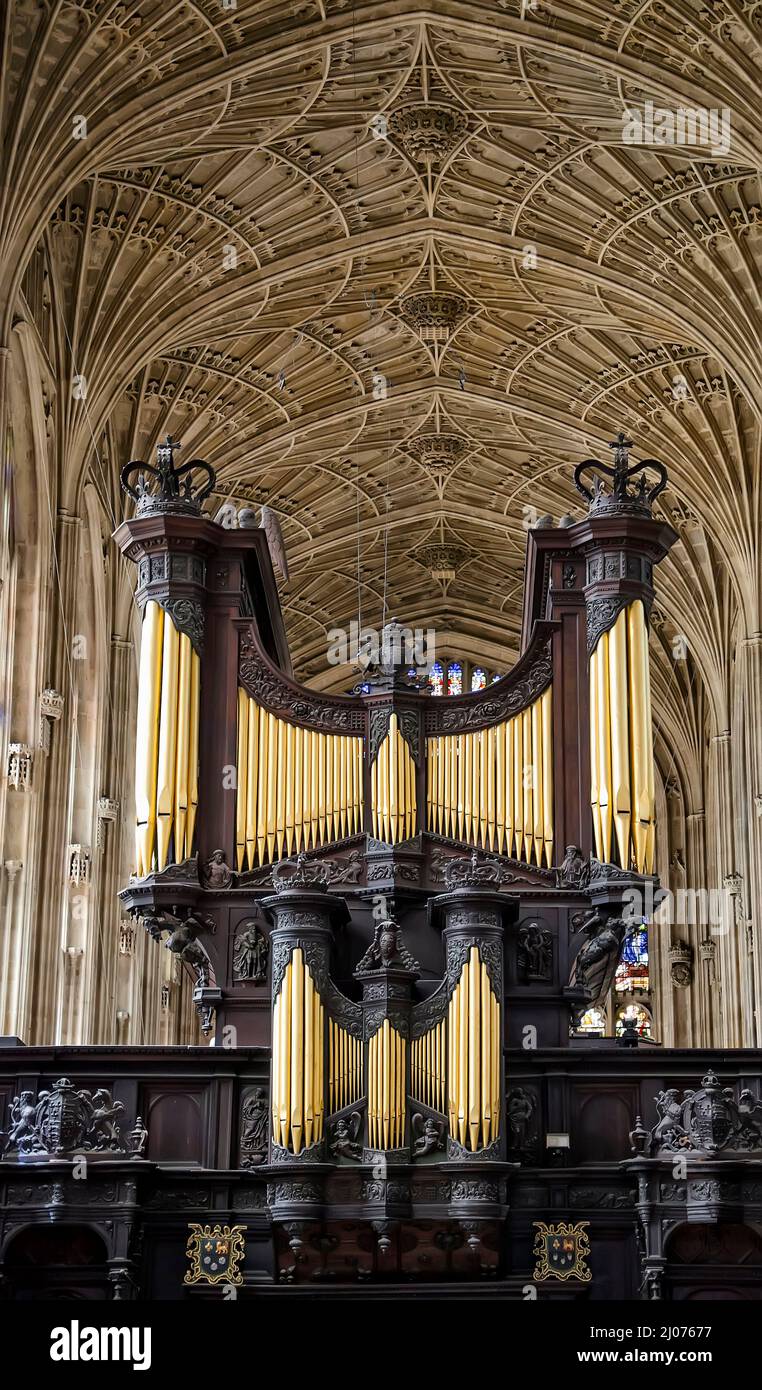 Organ kings college chapel hi-res stock photography and images - Alamy