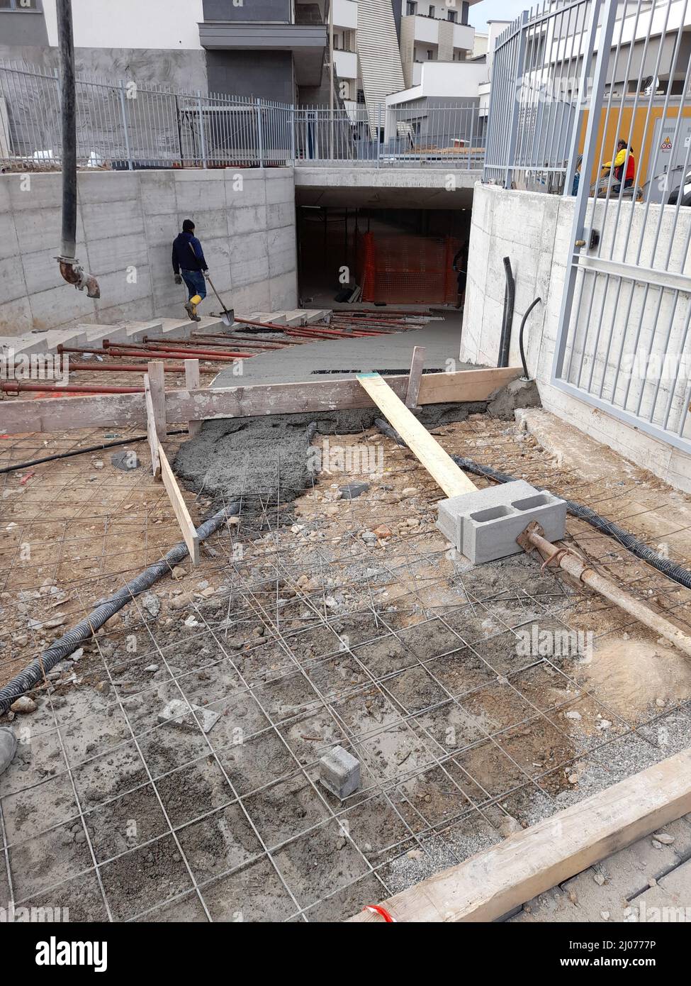 Shot metal armature in reinforced hi-res stock photography and images ...