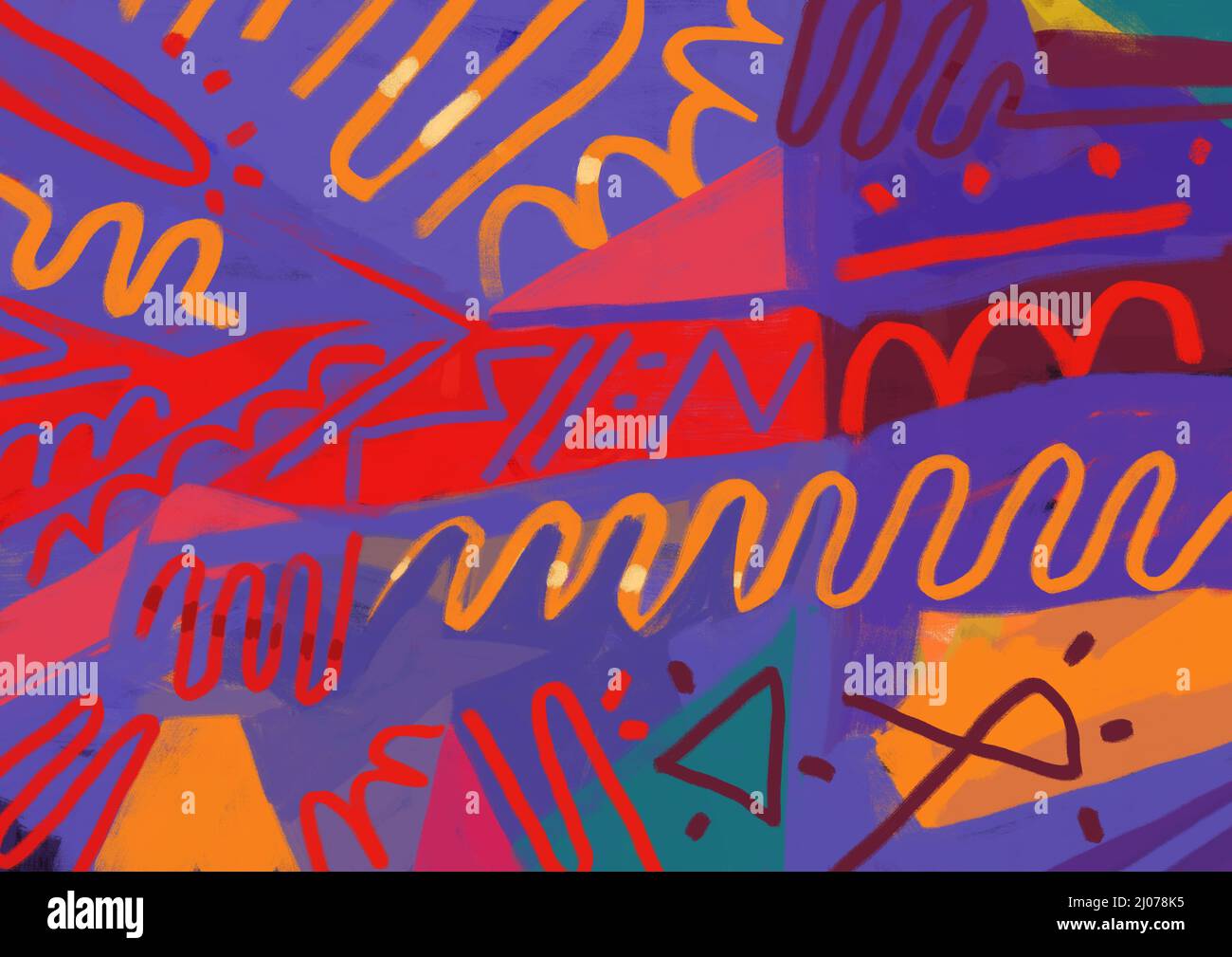 Artful geometric form with abstract shapes and lines, shape of their ...