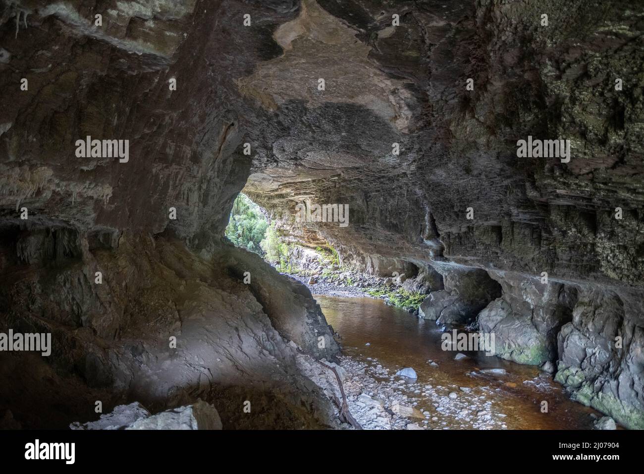 Moria gate arch in the oparara basin hi-res stock photography and ...