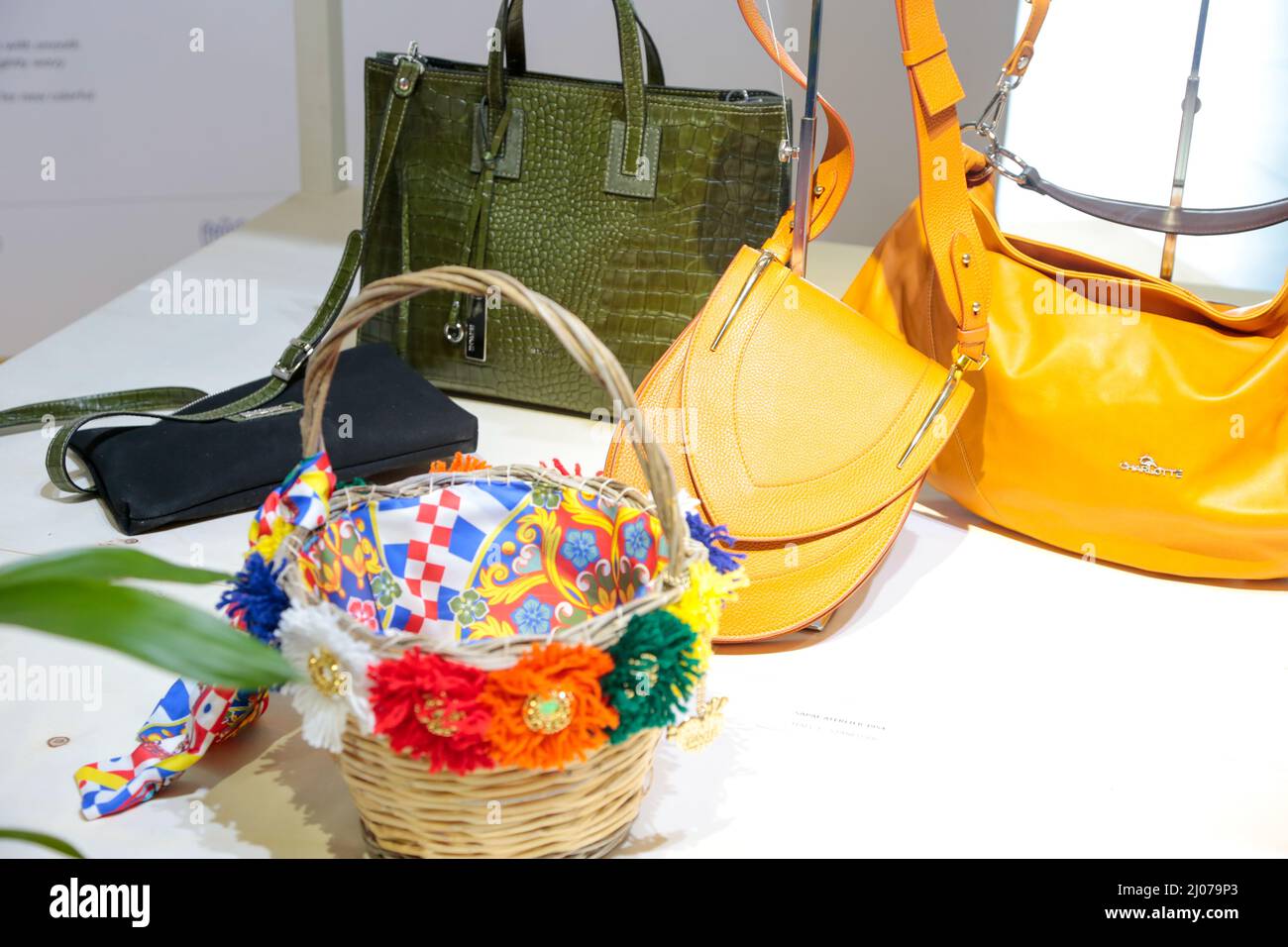 Homi, fashion and jewels fair: luxury branded leather bags and shoes in ...