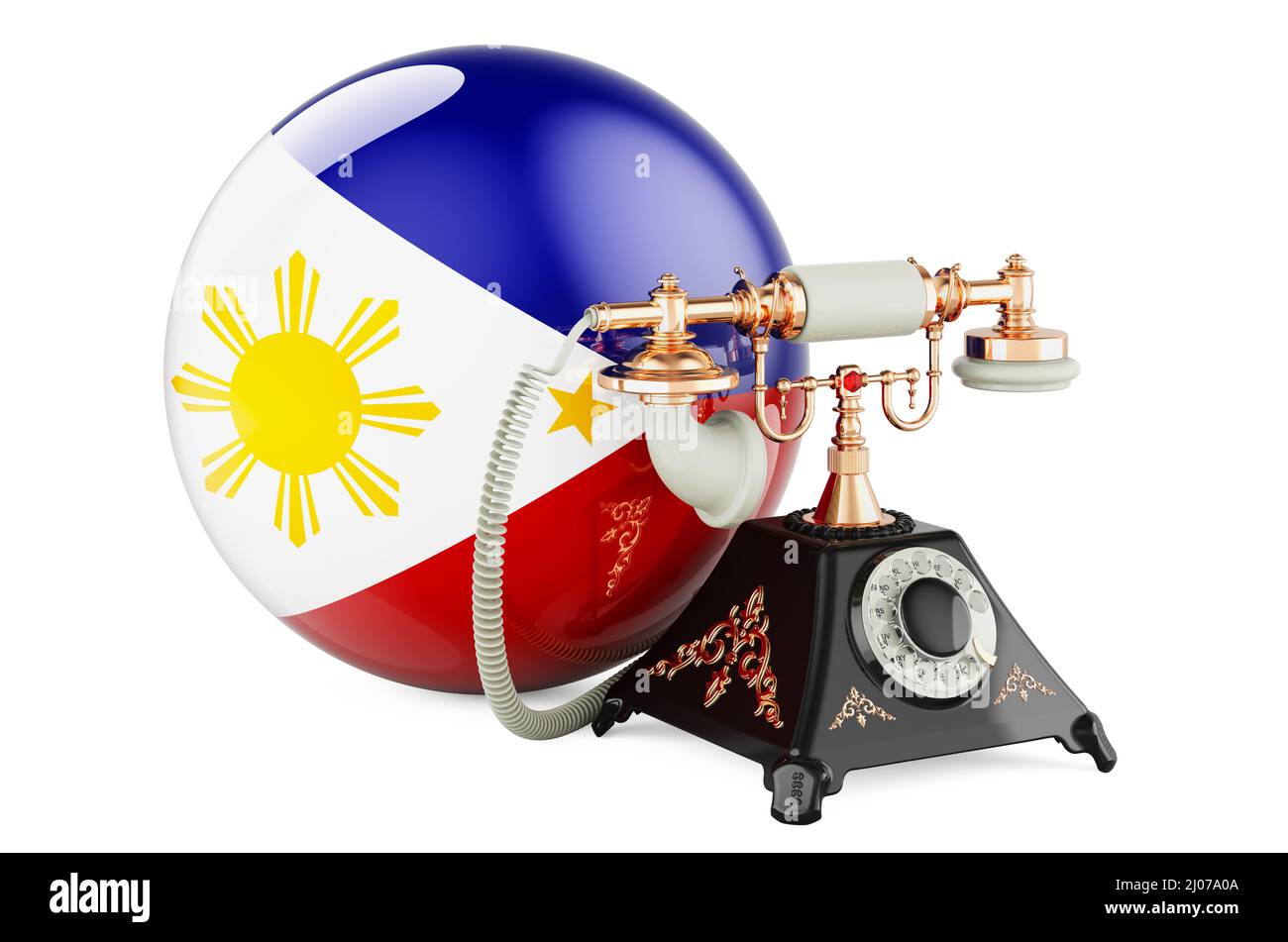 Phone with Filipino flag. Communication services in Philippines ...