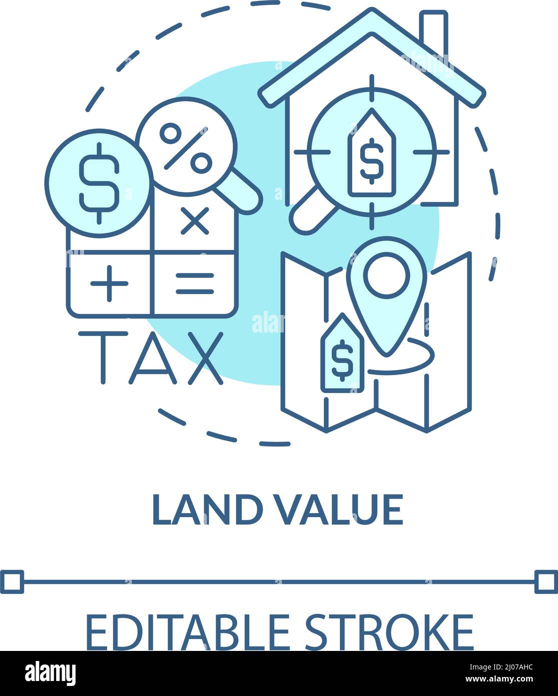 Value of land Cut Out Stock Images & Pictures - Alamy