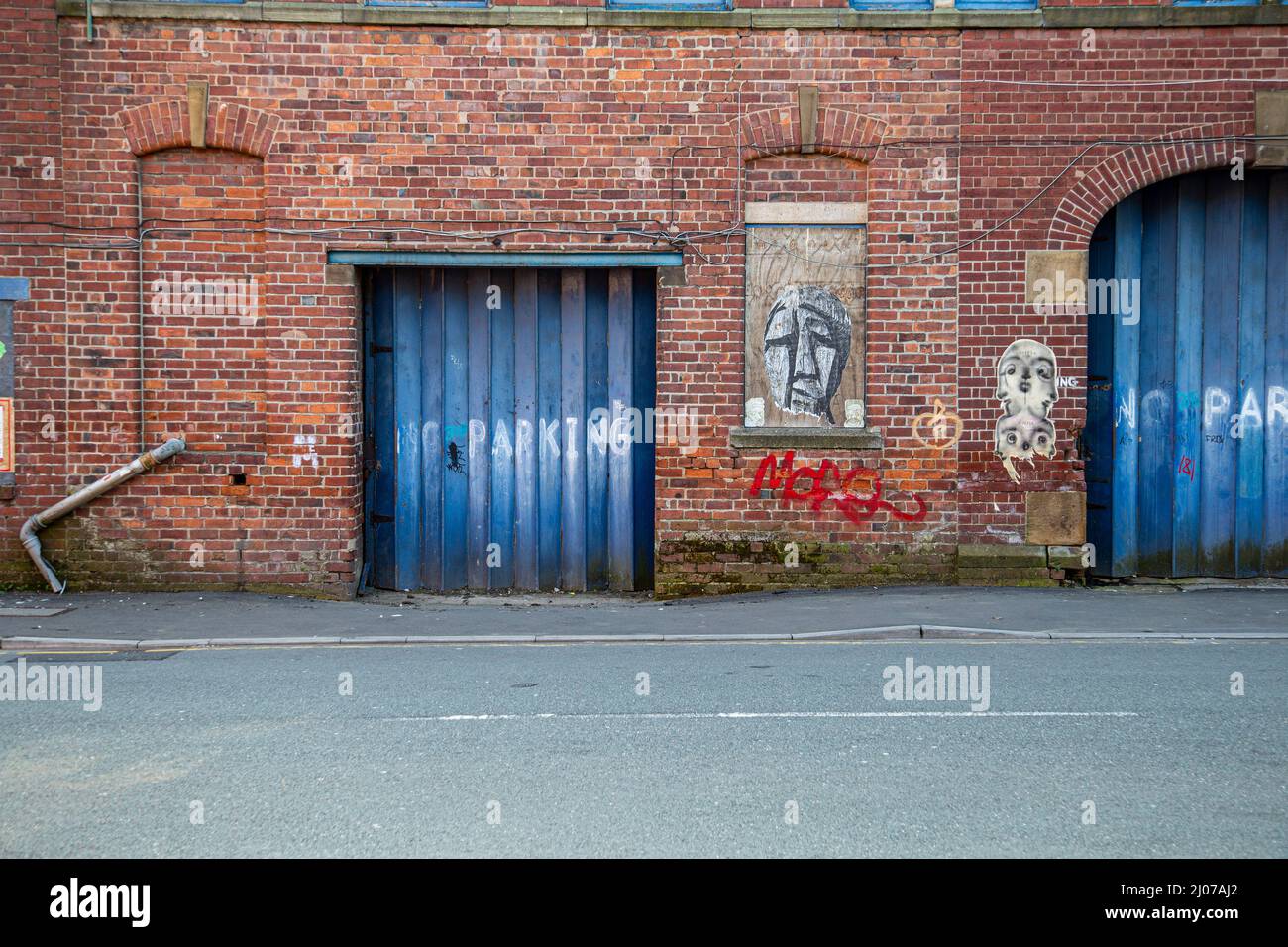 Urban Street Brick wall Stock Photo - Alamy