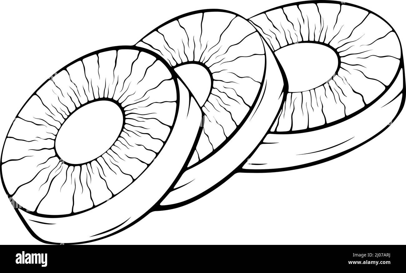 Circle sliced carrot Stock Vector Images - Alamy