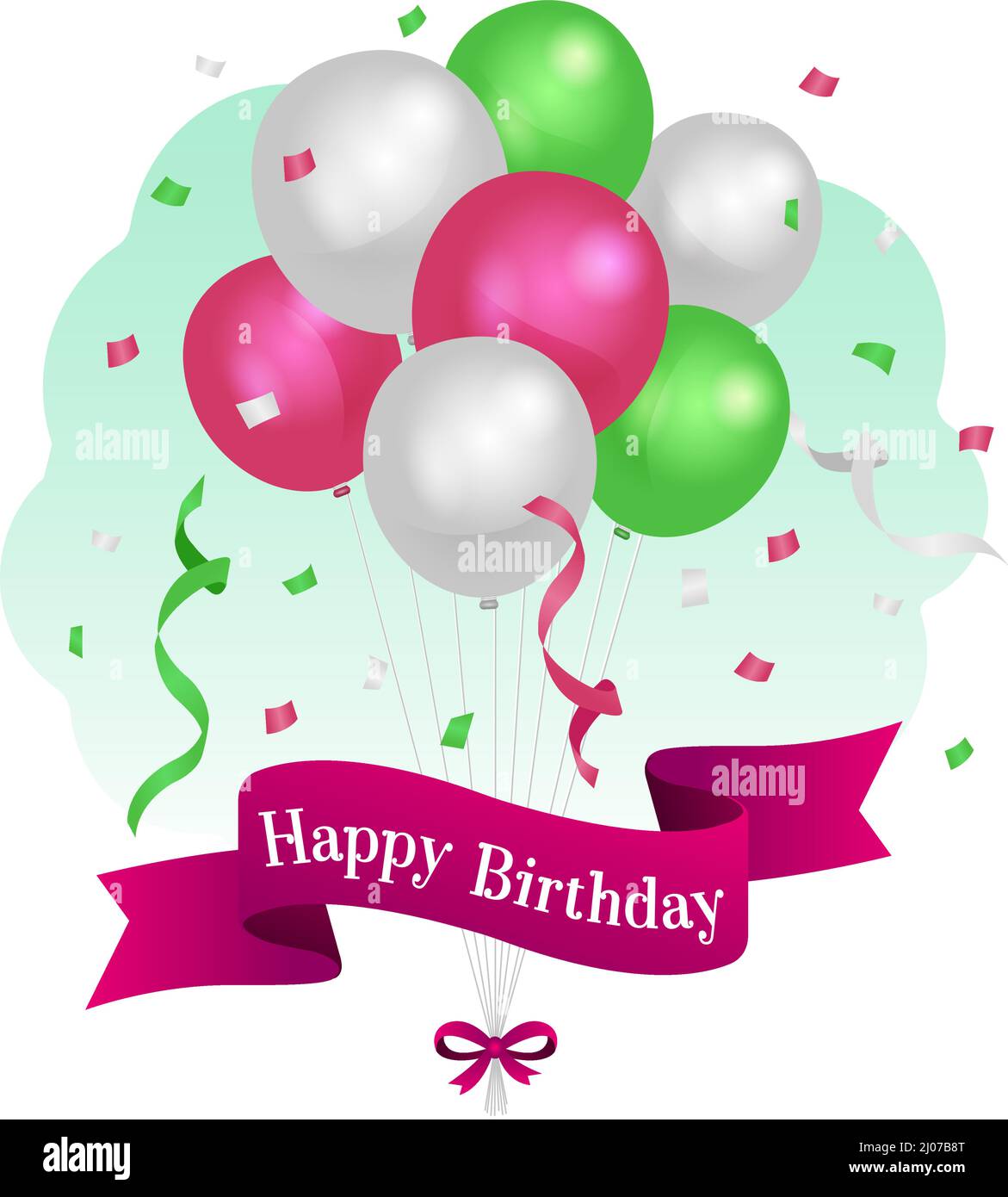 Happy birthday celebration vector hi-res stock photography and images ...