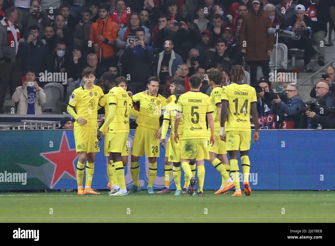 Chelsea goal celebration 2022 hi-res stock photography and images - Alamy
