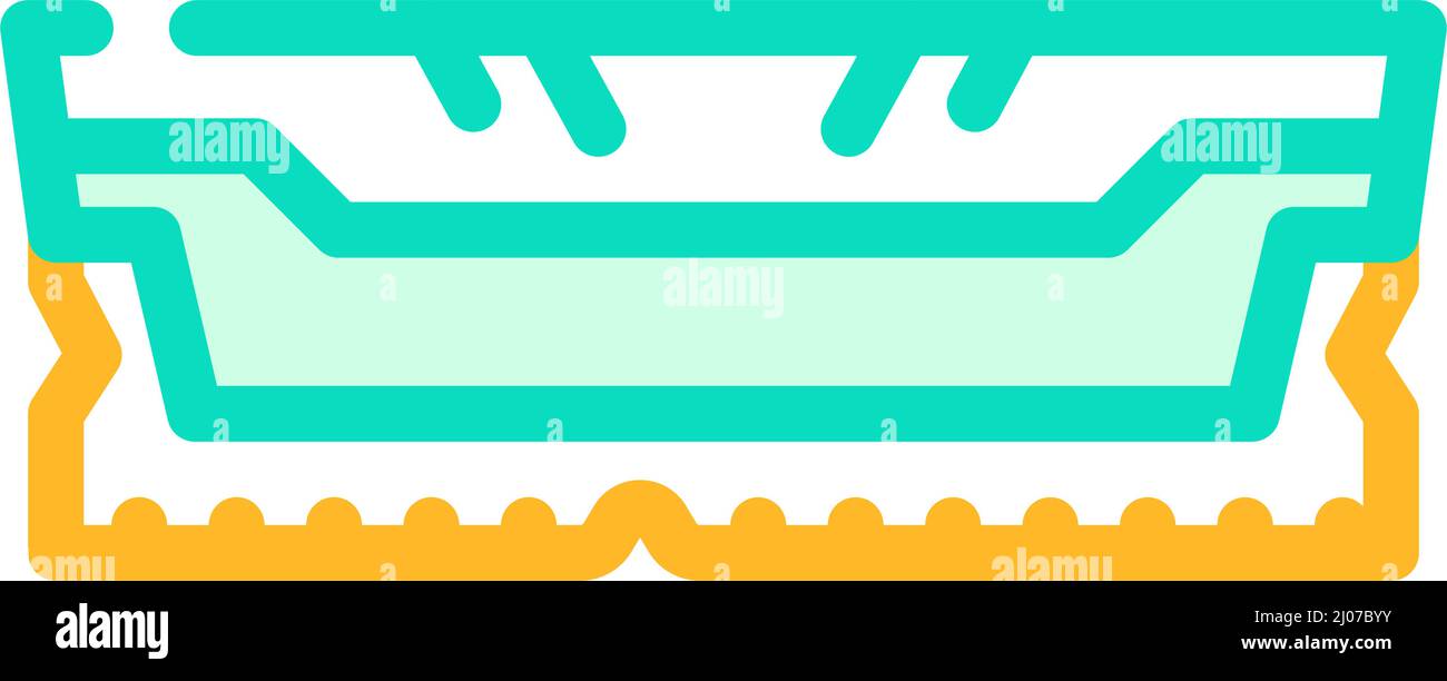 ram computer part color icon vector illustration Stock Vector Image ...