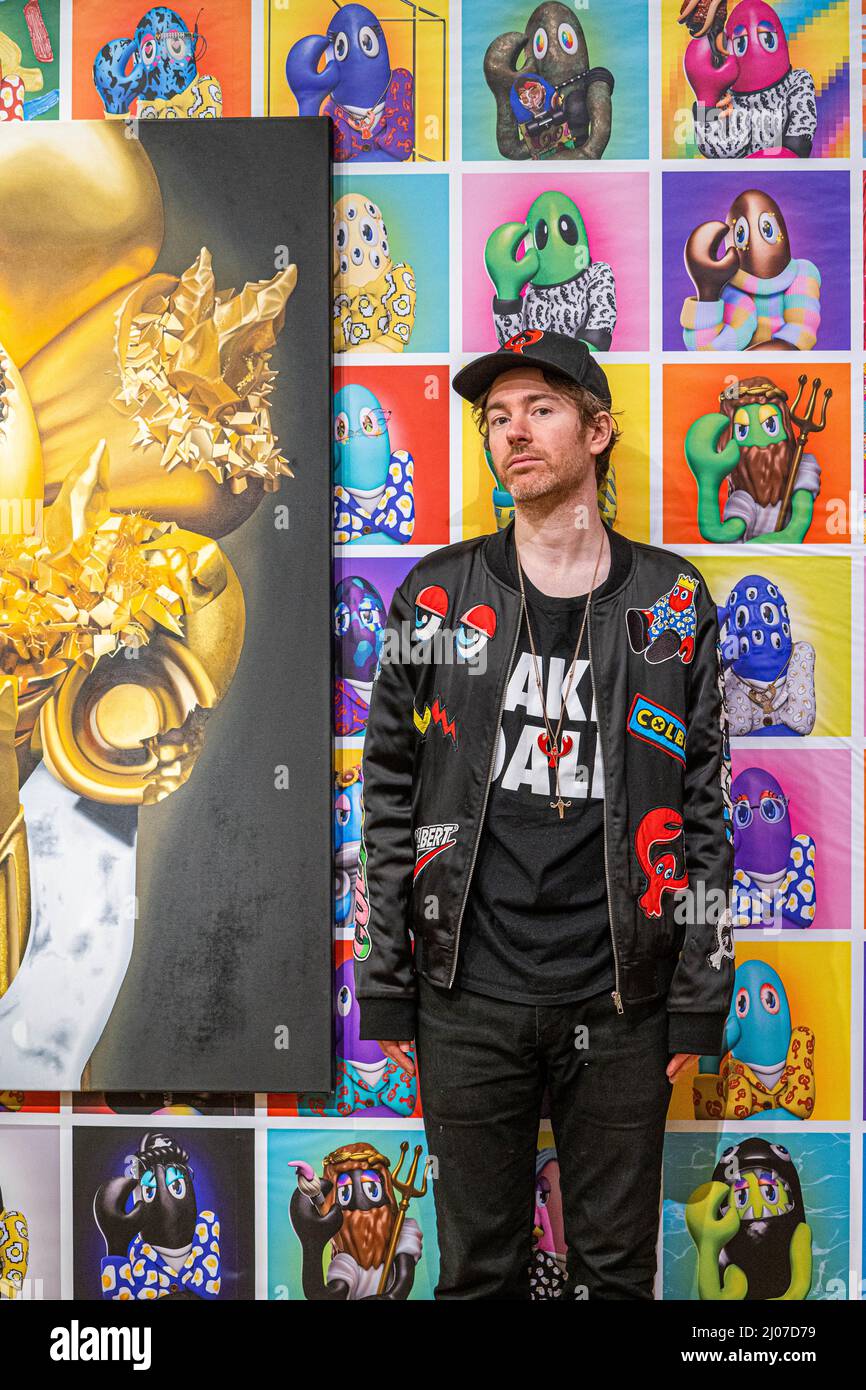 LONDON, UK. 17 March, 2022 . British contemporary artist Philip Colbert ...