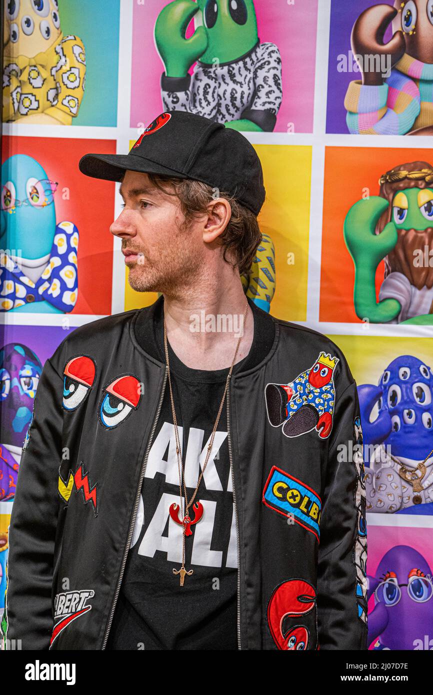 LONDON, UK. 17 March, 2022 . British contemporary artist Philip Colbert ...