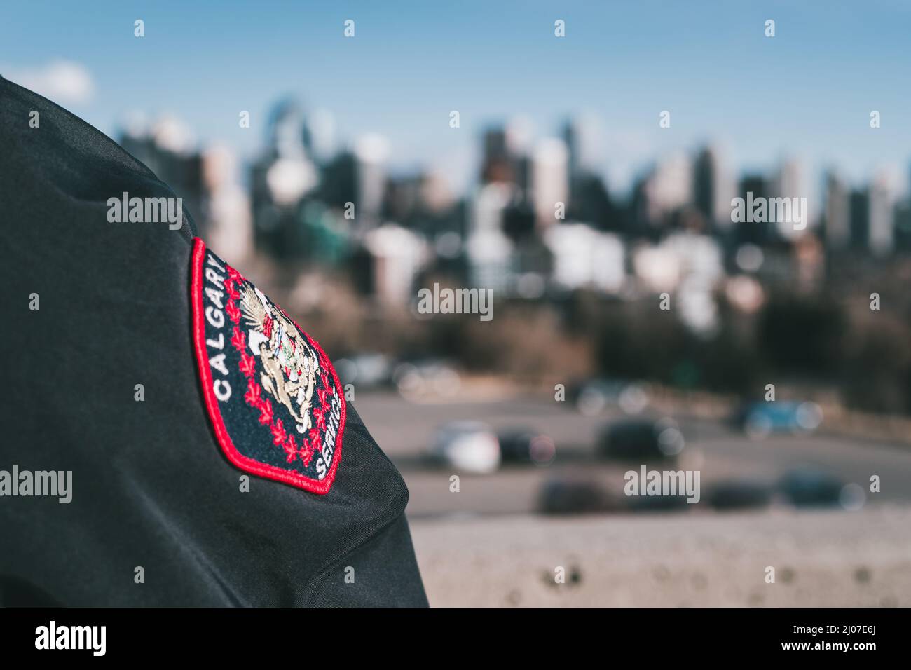 Calgary Police shoulder flash Stock Photo - Alamy