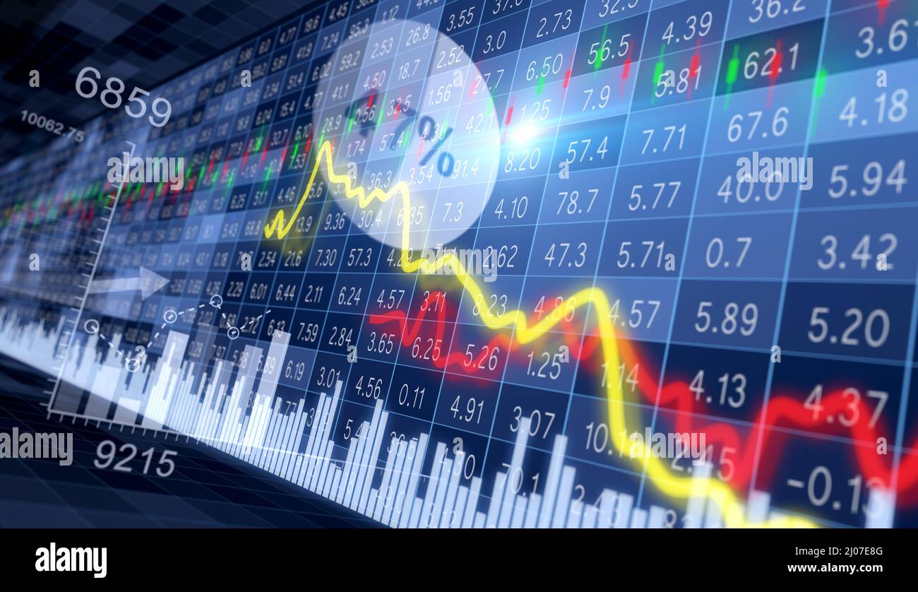 Animation colourful graphs moving blue hi-res stock photography and ...