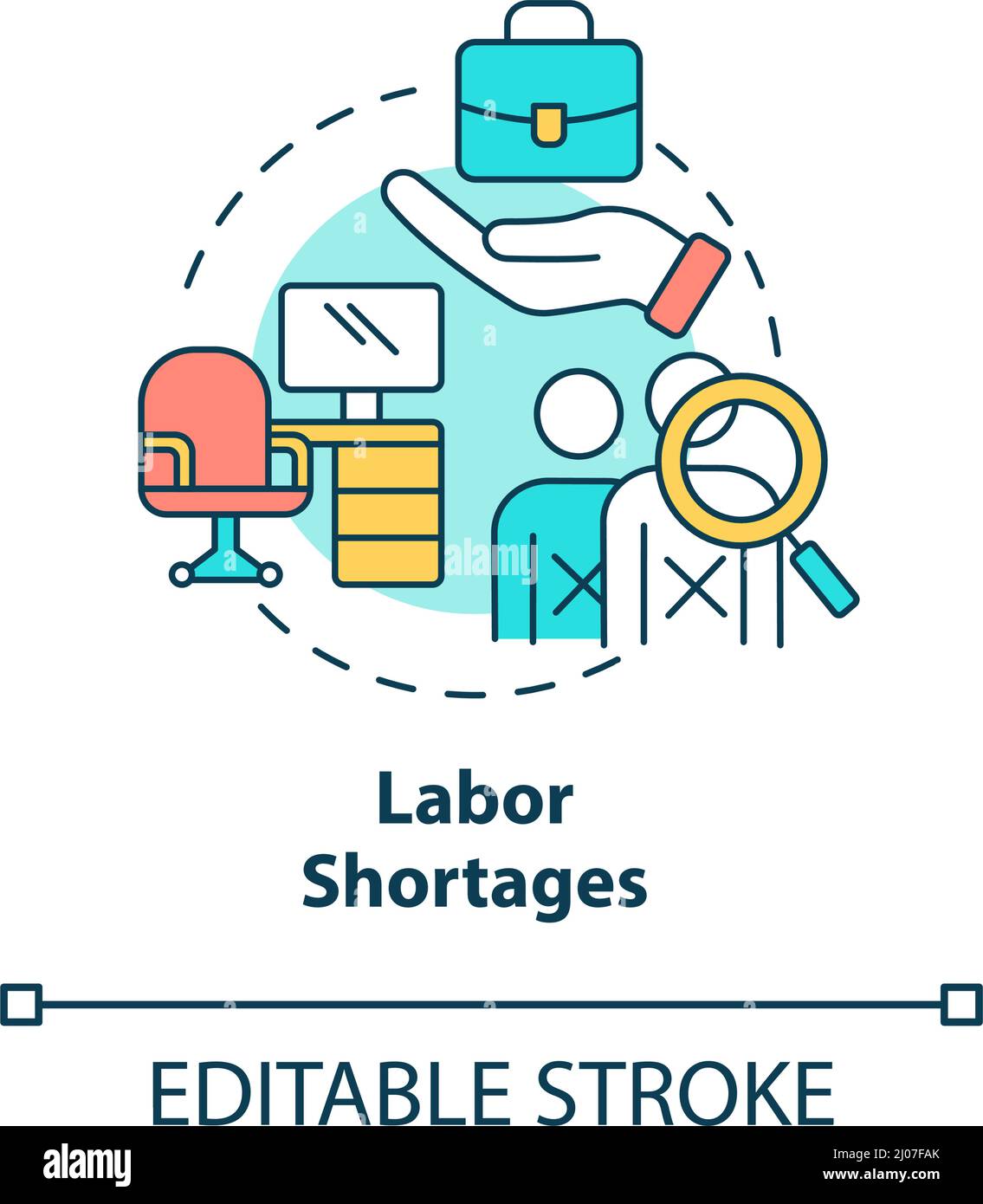 Labor shortages concept icon Stock Vector Image & Art - Alamy Labor shortages concept icon Stock Vector Image & Art - Alamy