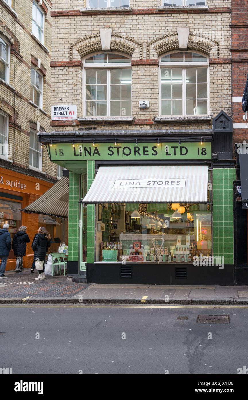 Lina Stores Soho Delicatessen. Italian deli selling homemade pasta ...
