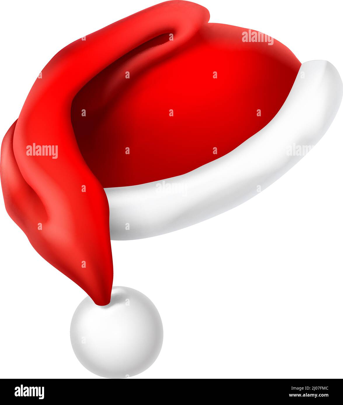 Santa Claus Hat Father Christmas Cap Stock Vector Image & Art - Alamy