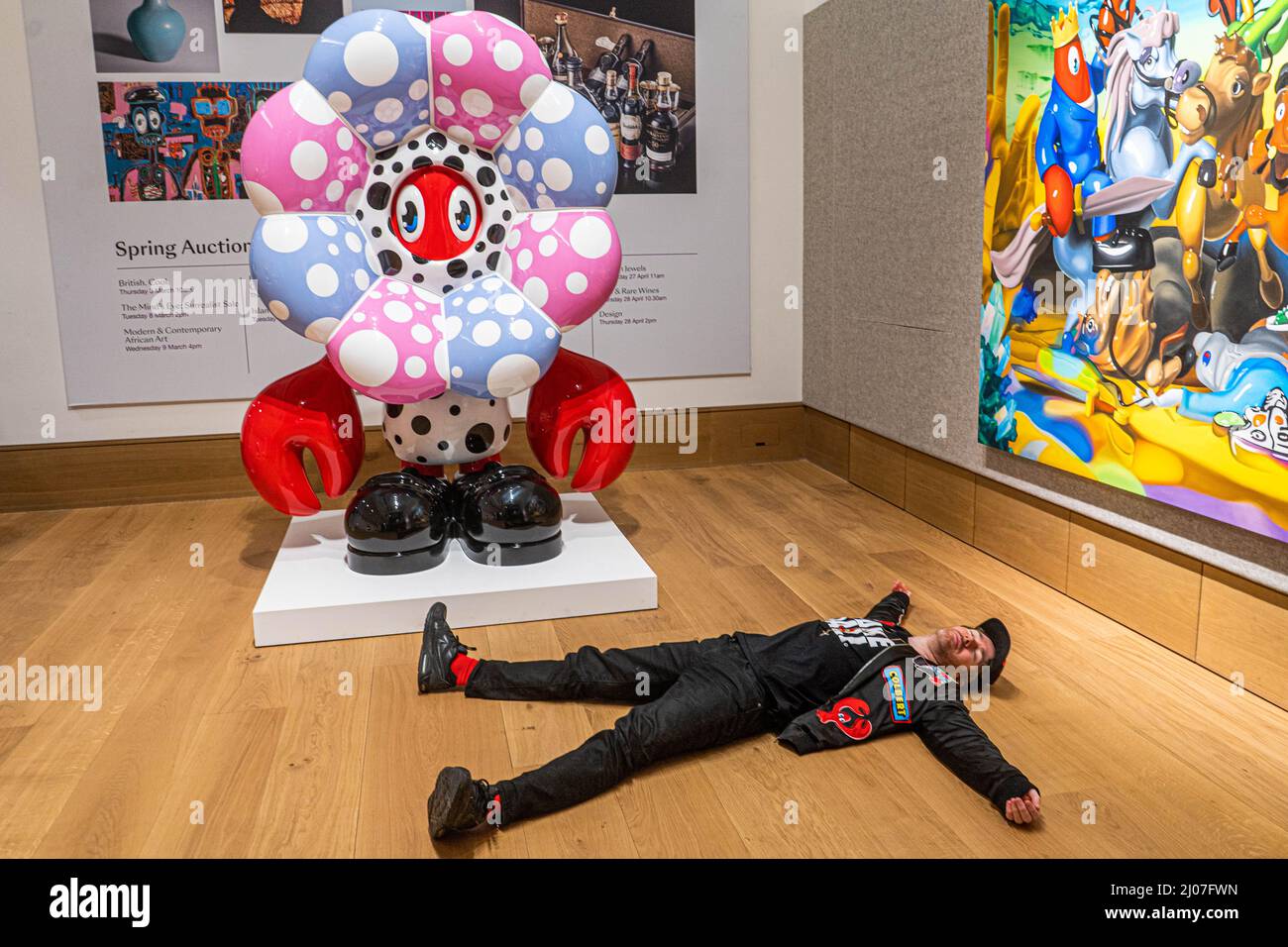 LONDON, UK. 17 March, 2022 . British contemporary artist Philip Colbert ...
