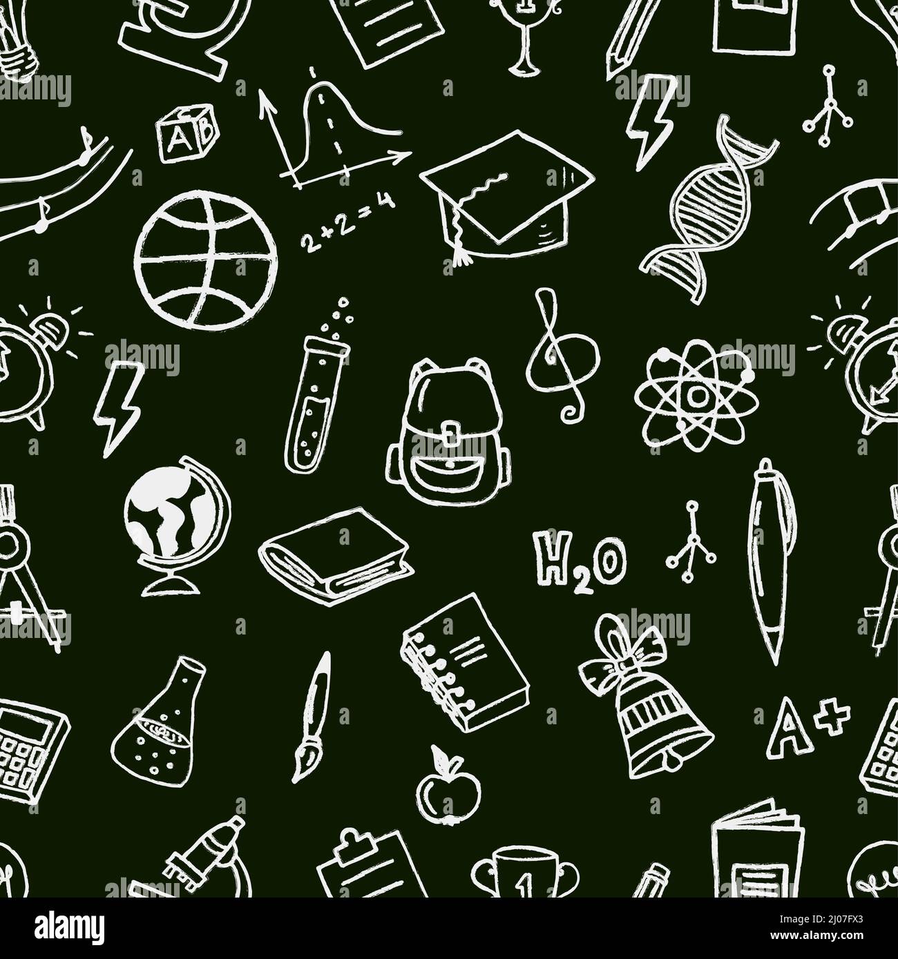 Seamless math symbols vector background hi-res stock photography and ...
