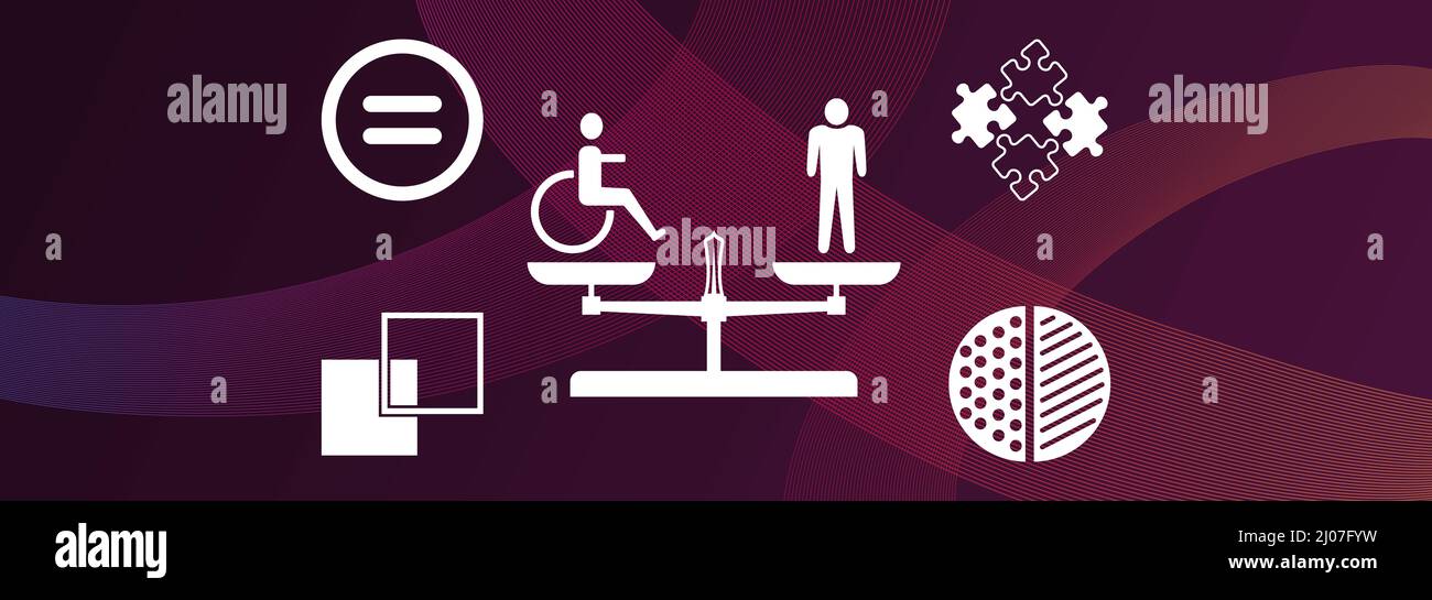 Illustration of a social equality concept Stock Photo - Alamy