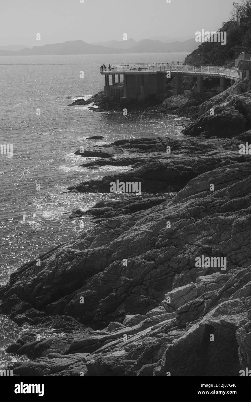 Rocky environment Black and White Stock Photos & Images - Alamy