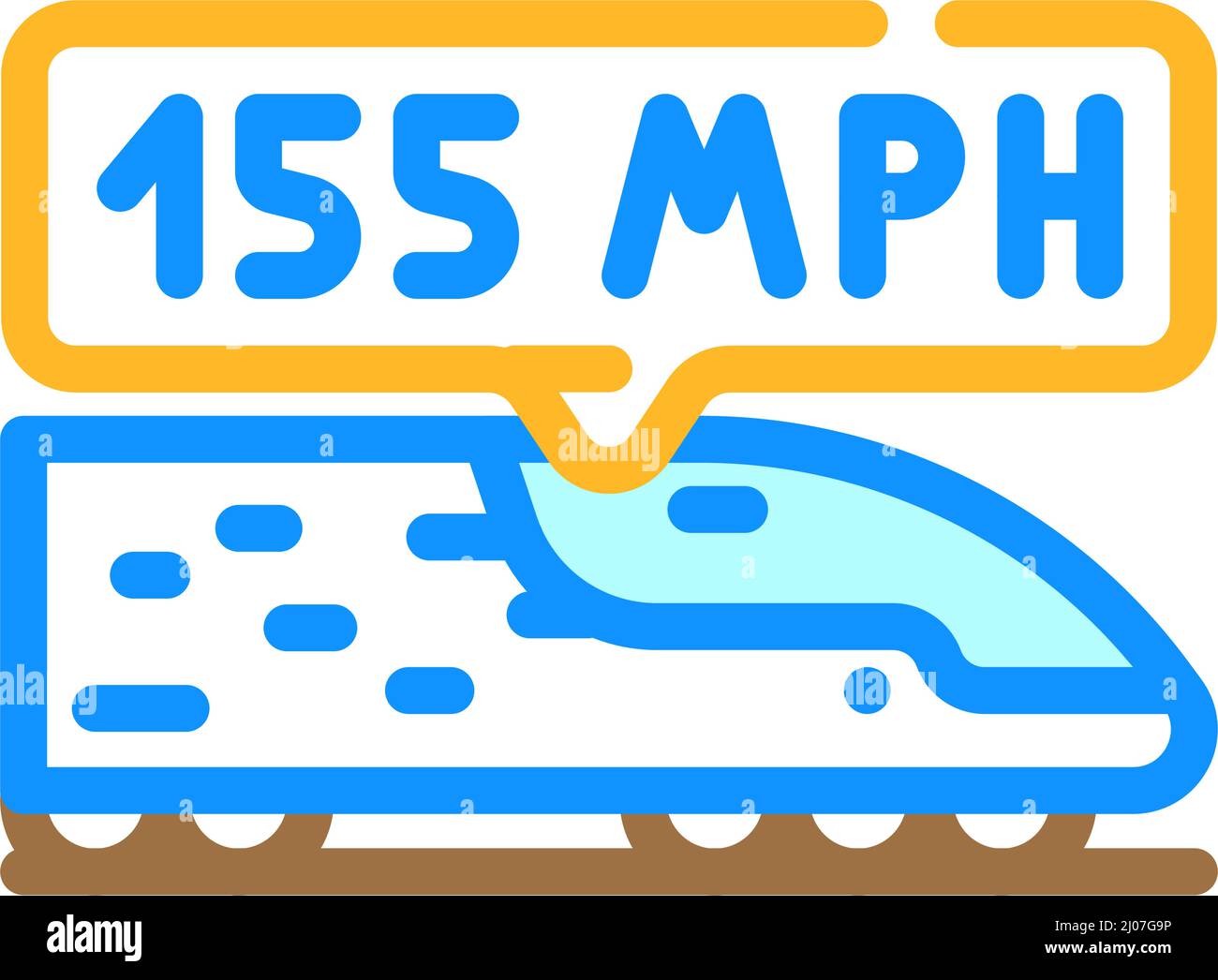 train speed color icon vector illustration Stock Vector Image & Art - Alamy