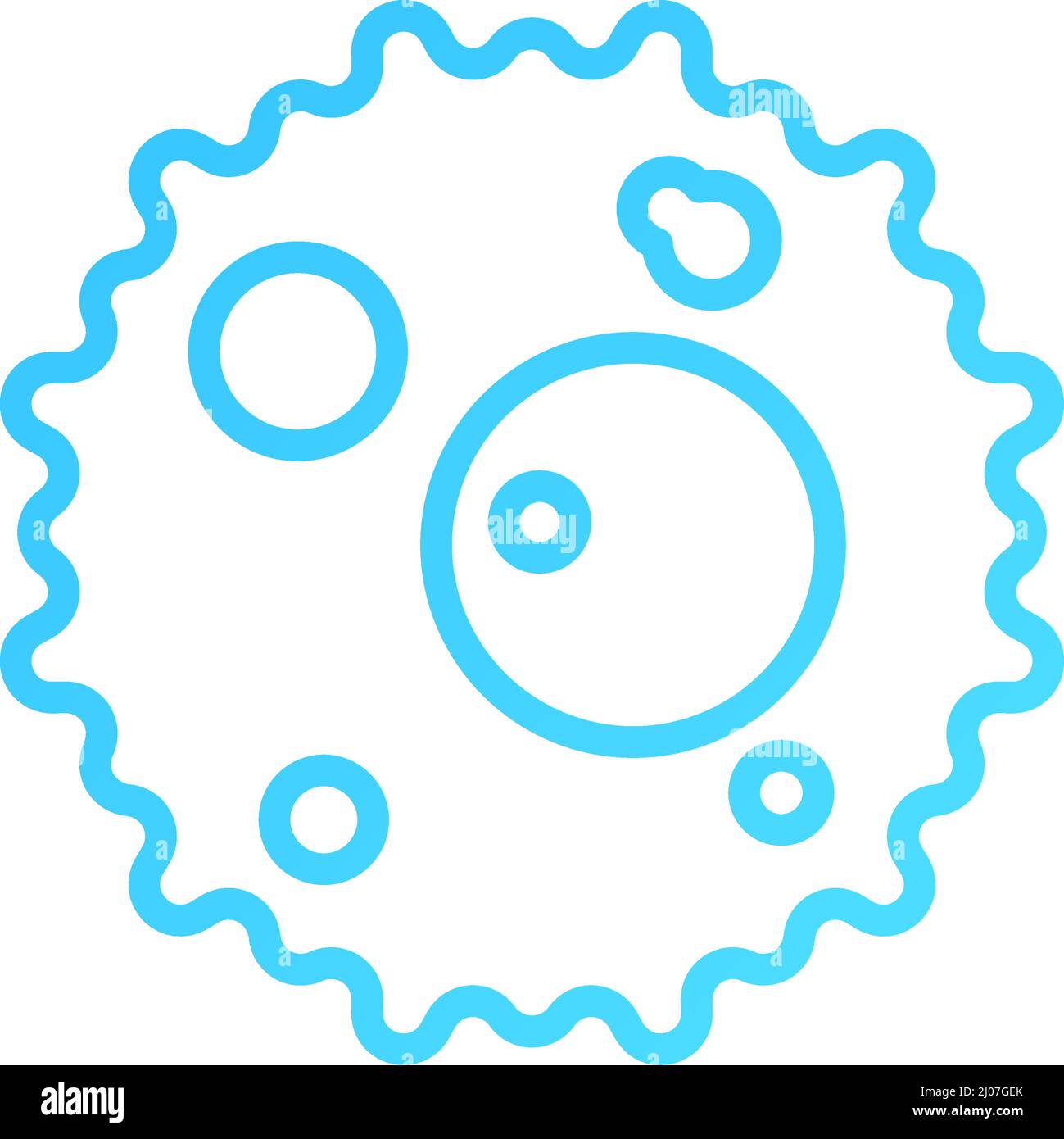 Plant Cell Gradient Linear Vector Icon Stock Vector Image Art Alamy