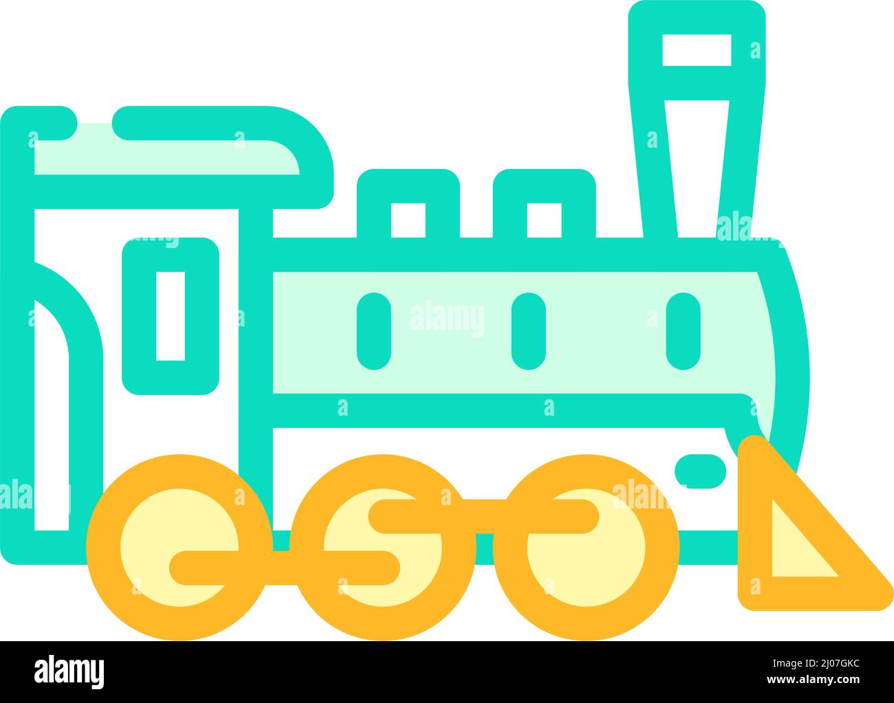 steam train color icon vector illustration Stock Vector Image & Art - Alamy