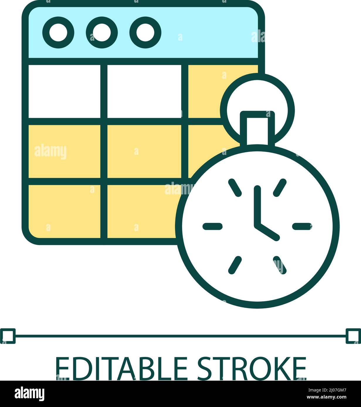 Countdown RGB color icon Stock Vector Image & Art - Alamy