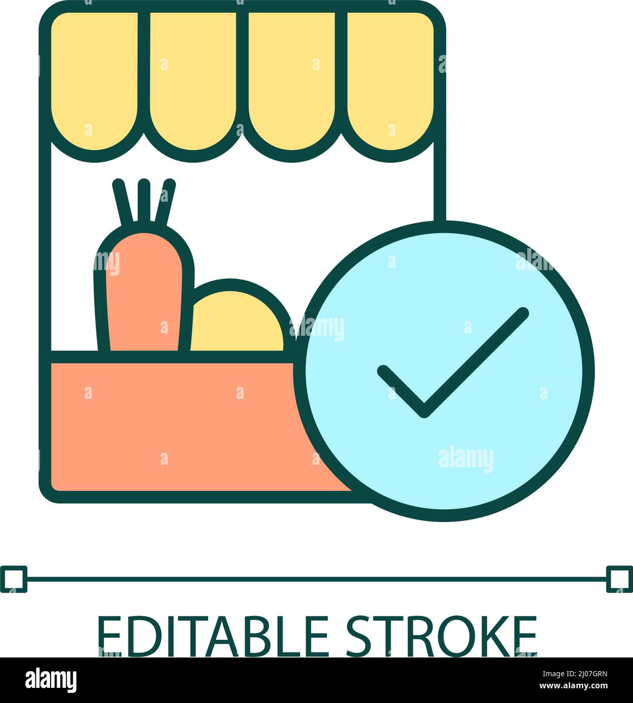 Food availability RGB color icon Stock Vector Image & Art - Alamy