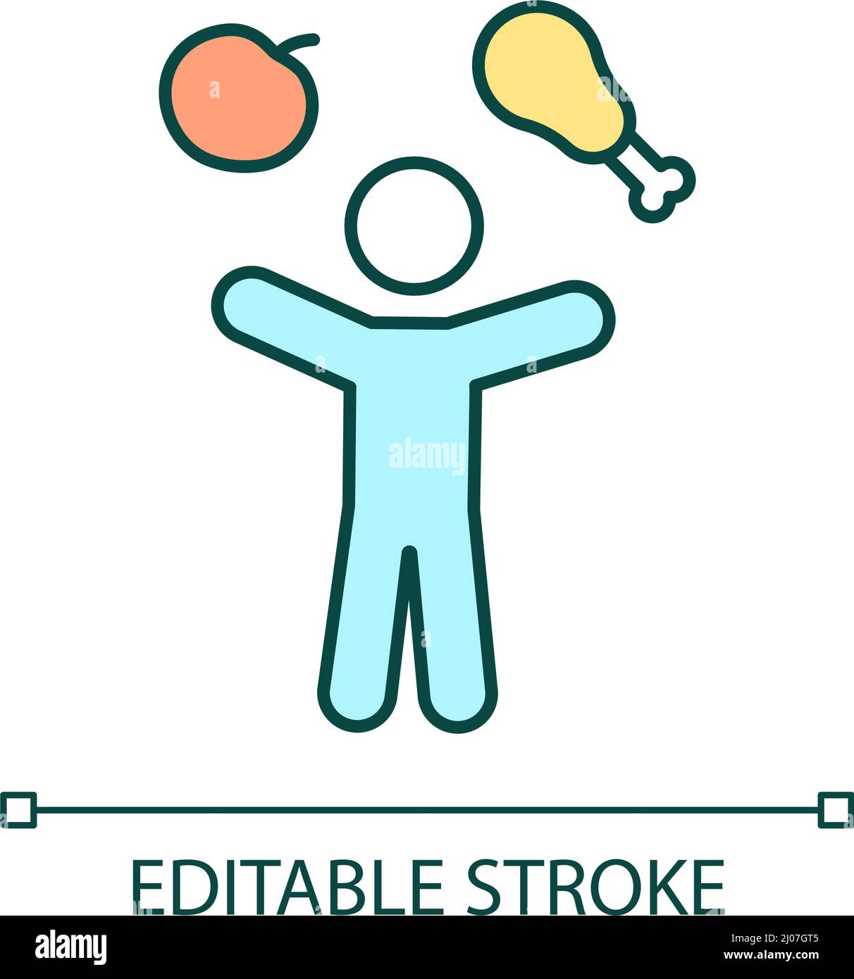 Access to food RGB color icon Stock Vector Image & Art - Alamy