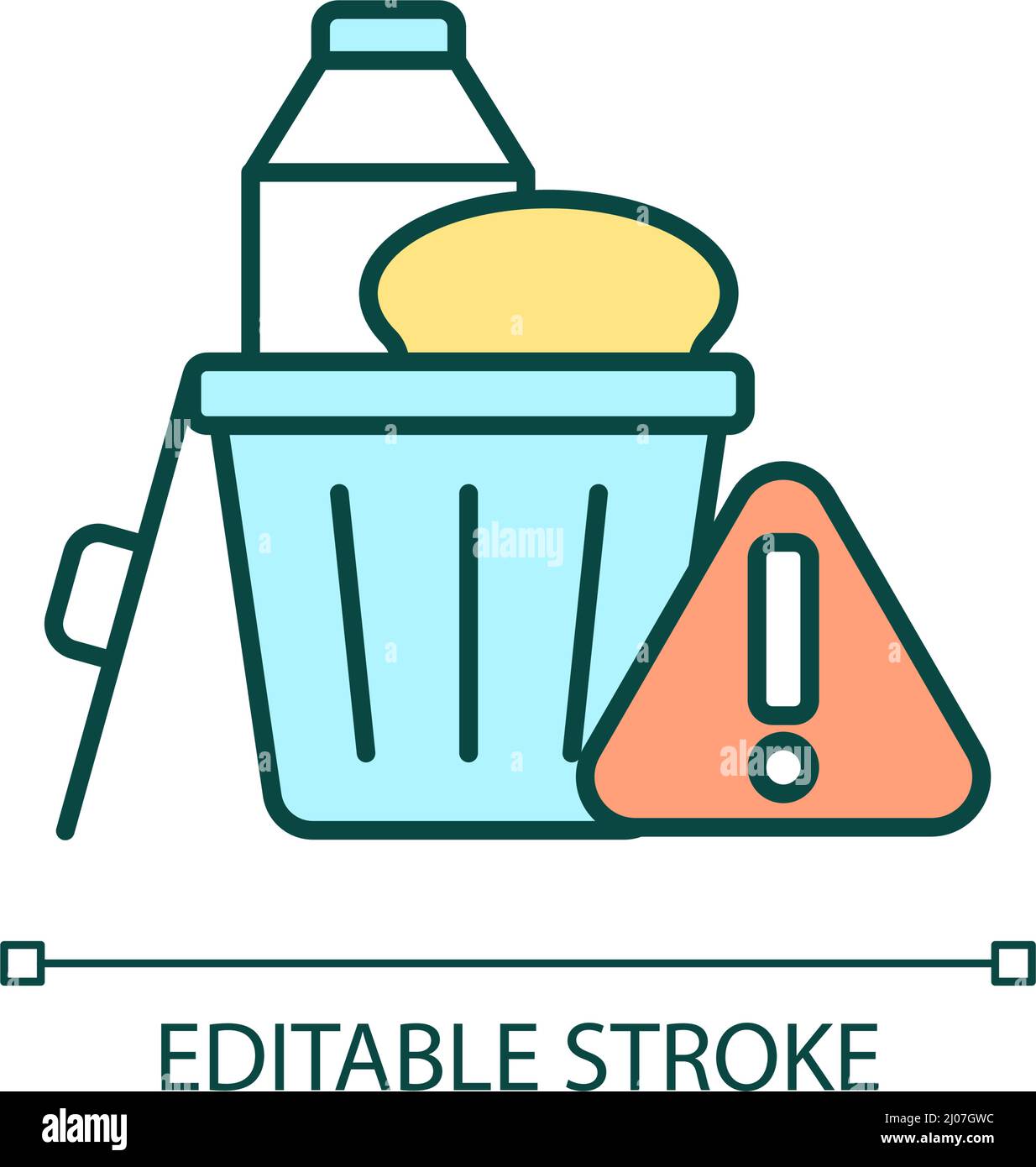 Food waste RGB color icon Stock Vector Image & Art - Alamy