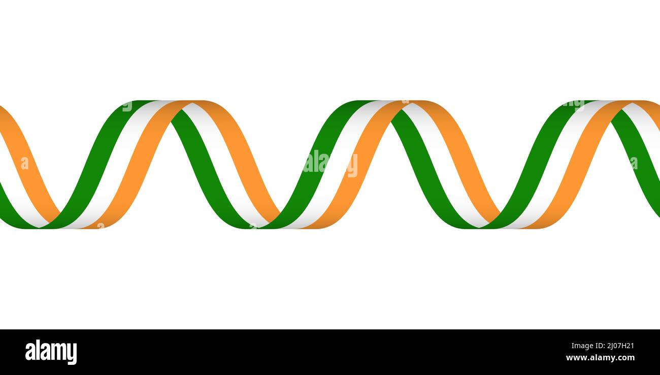 National tricolor ribbon of India Stock Vector Image & Art - Alamy