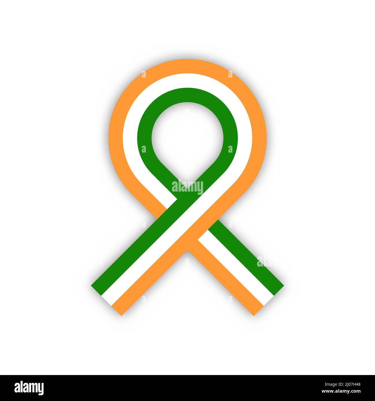 National tricolor ribbon of India Stock Vector Image & Art - Alamy