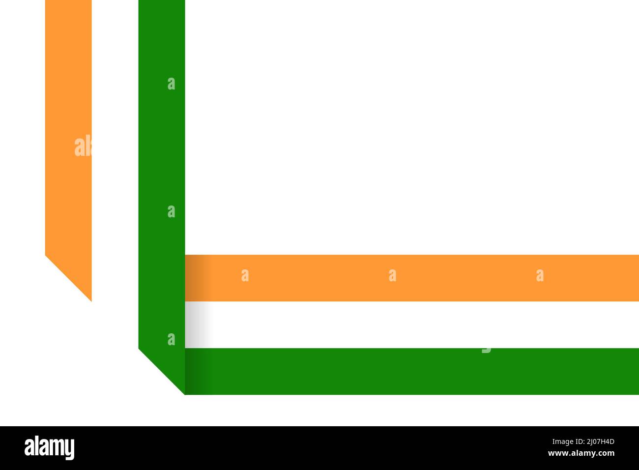 National tricolor ribbon of India Stock Vector Image & Art - Alamy