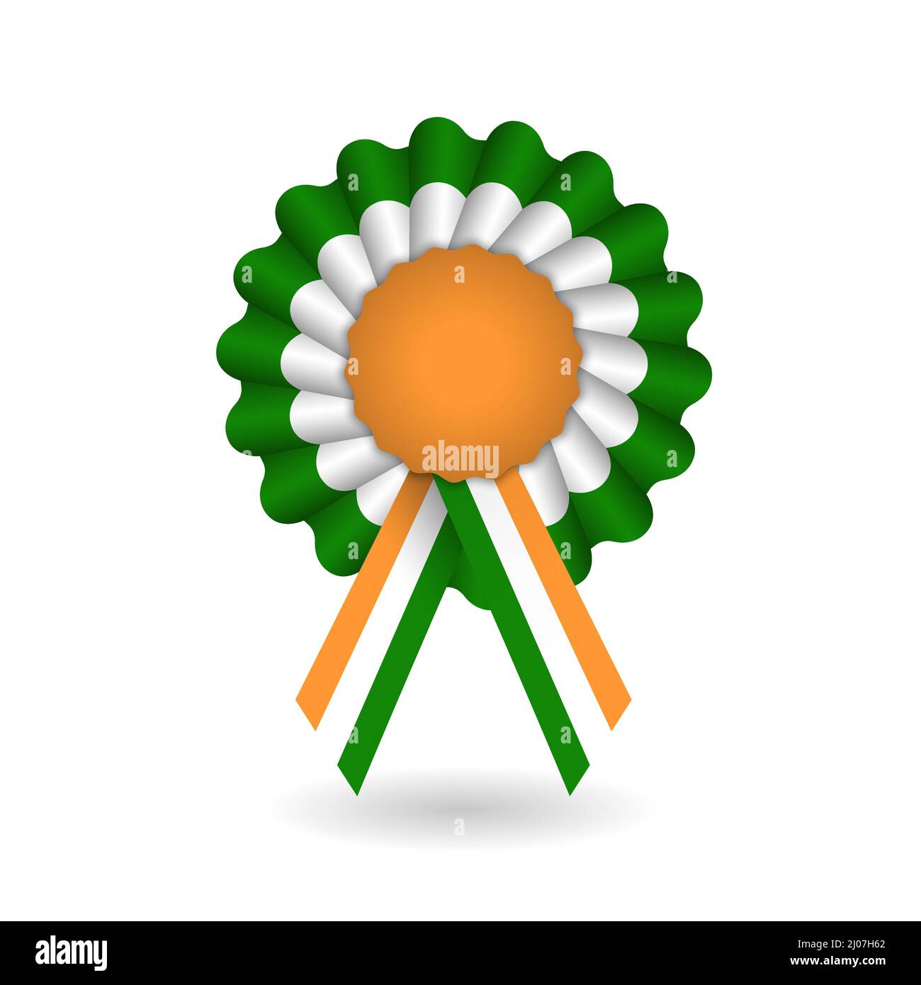 National tricolor cockade of India Stock Vector Image & Art - Alamy