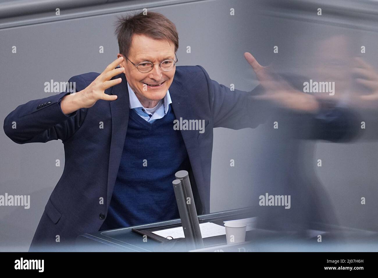 Berlin, Germany. 17th Mar, 2022. Health Minister Karl Lauterbach (SPD ...
